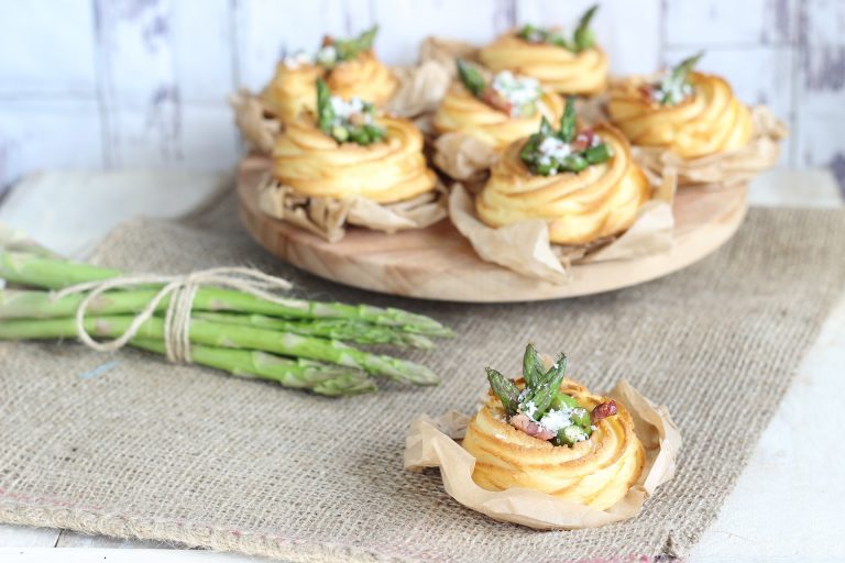 My Foodie Days | Potato baskets with asparagus and pancetta