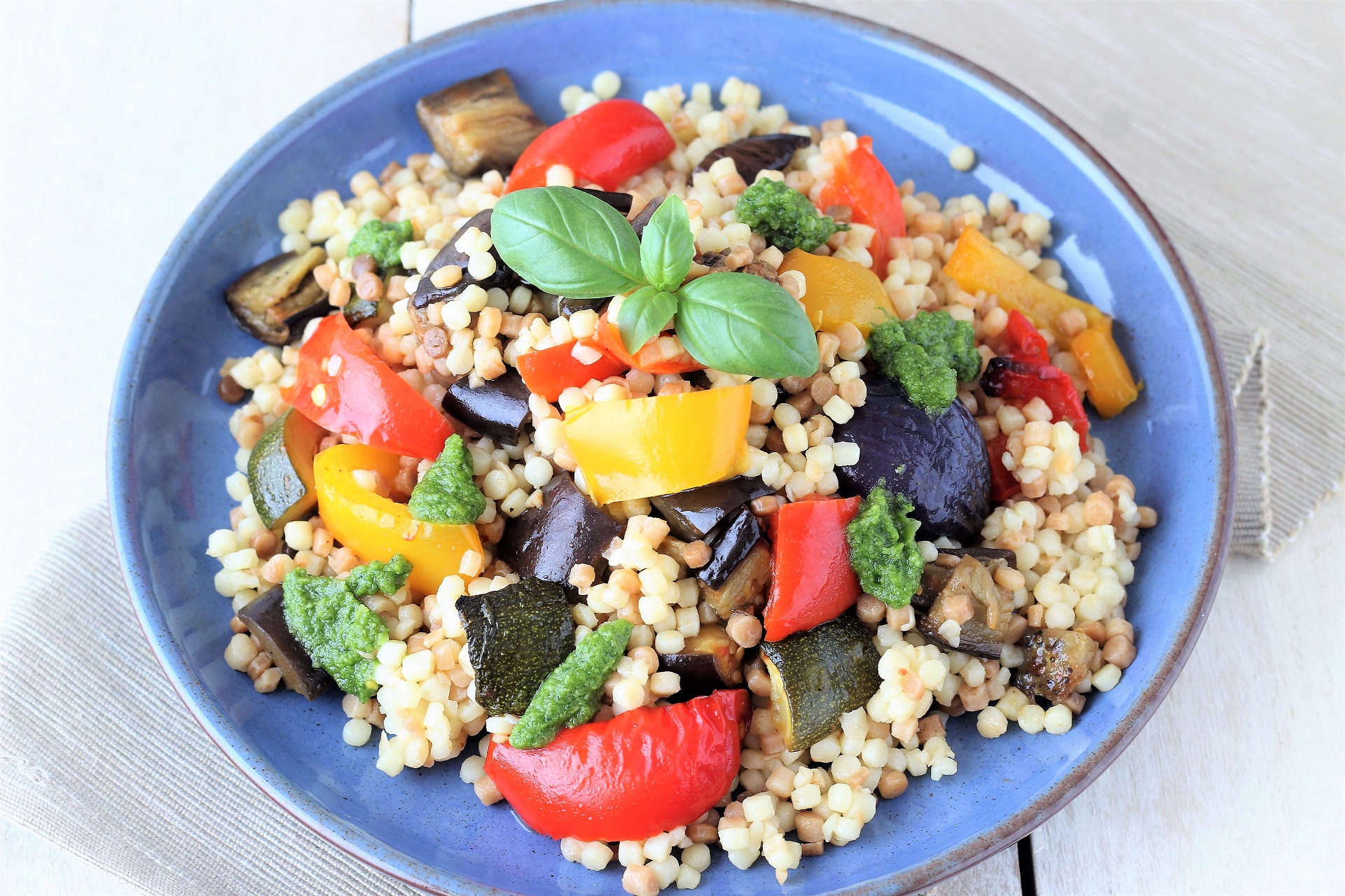 My Foodie Days | Fregola with roasted vegetables