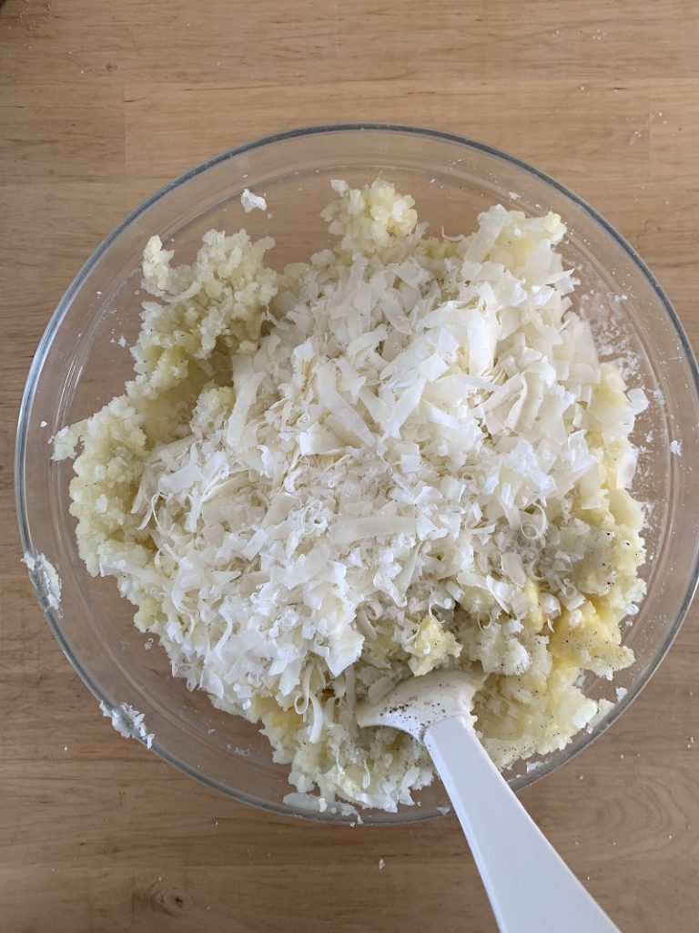 My Foodie Days | Mashed potato timbales with mushroom and mozzarella centre